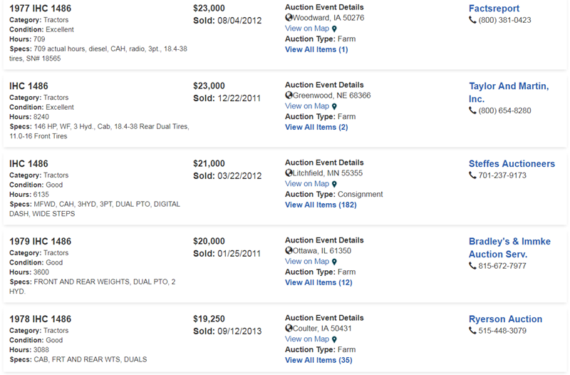 1st Serial Number IHC 1486 Tractor Coming Up For Sale | AgWeb